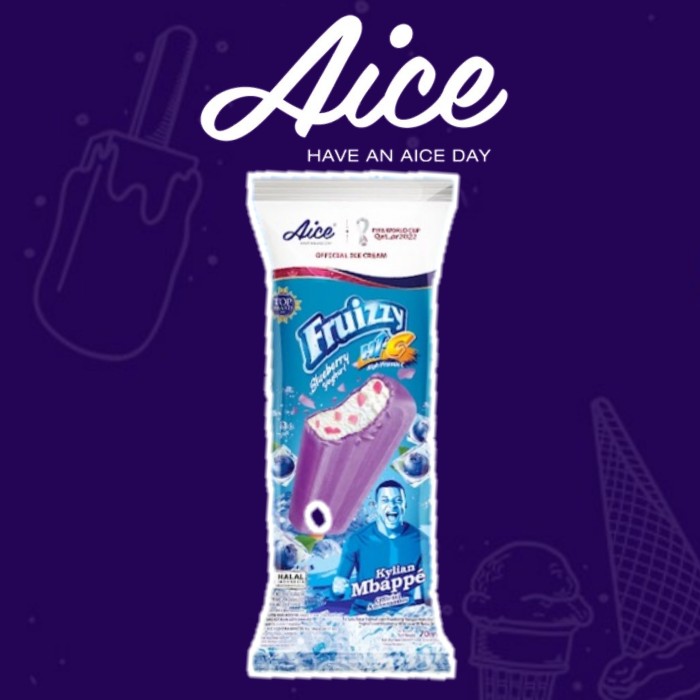 Fruizzy blueberry yoghurt - ES KRIM FAMILY