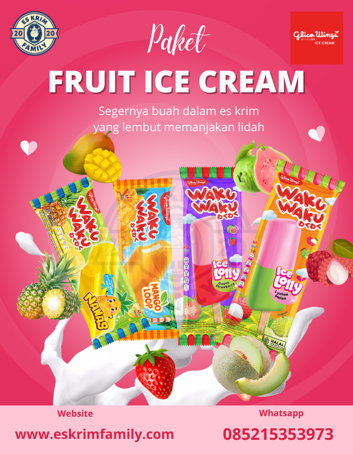 Paket Es Krim Glico Wings Waku-Waku Rasa Buah! - ES KRIM FAMILY
